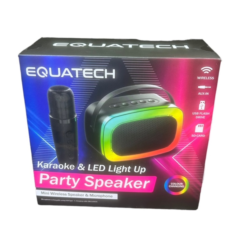 New Equatech Mini Party Speaker (Black) *SALE - WAS £12.99* - Own4Less